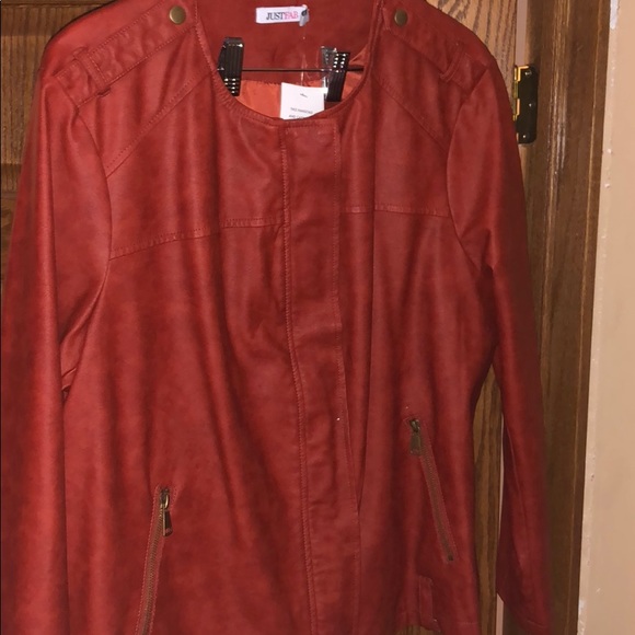 JustFab | Jackets & Coats | Rust Colored Jacket Brand New Size 2x ...